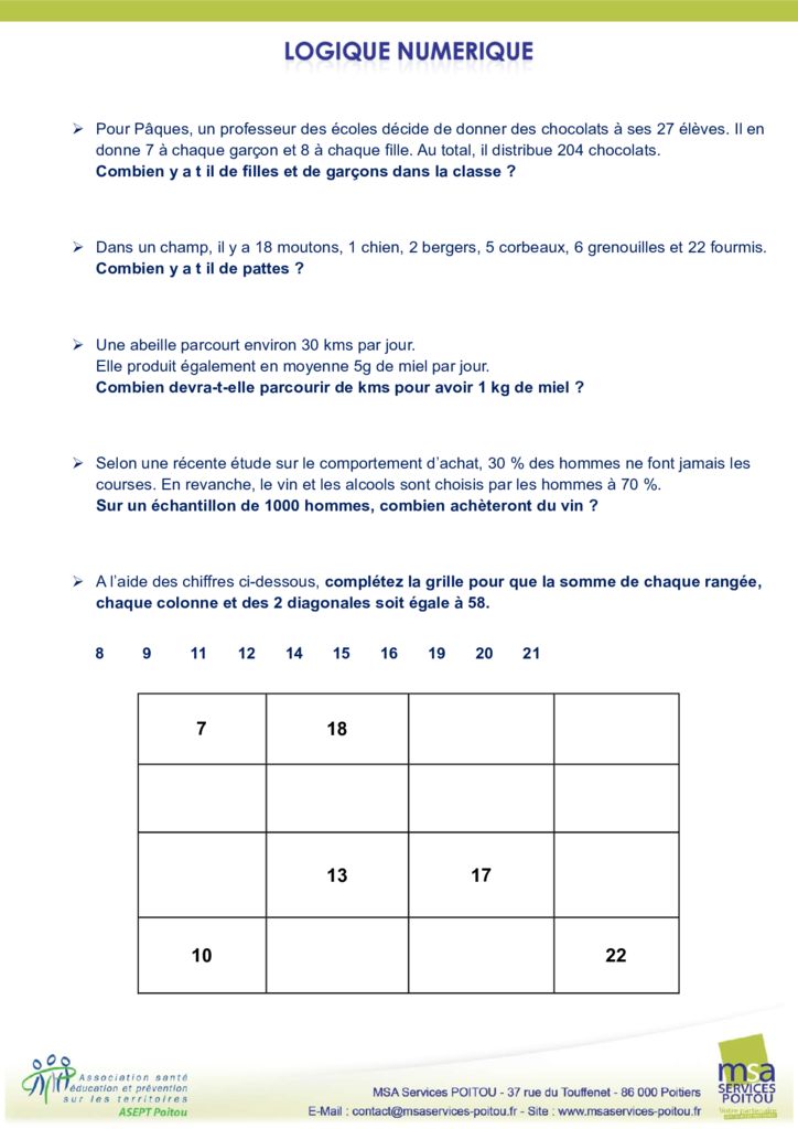 Gardons le contact - Semaine 20